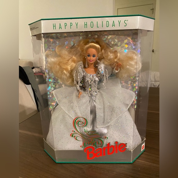 Toys | 1992 Collectors Edition Holiday Barbie Collector Stand Included ...